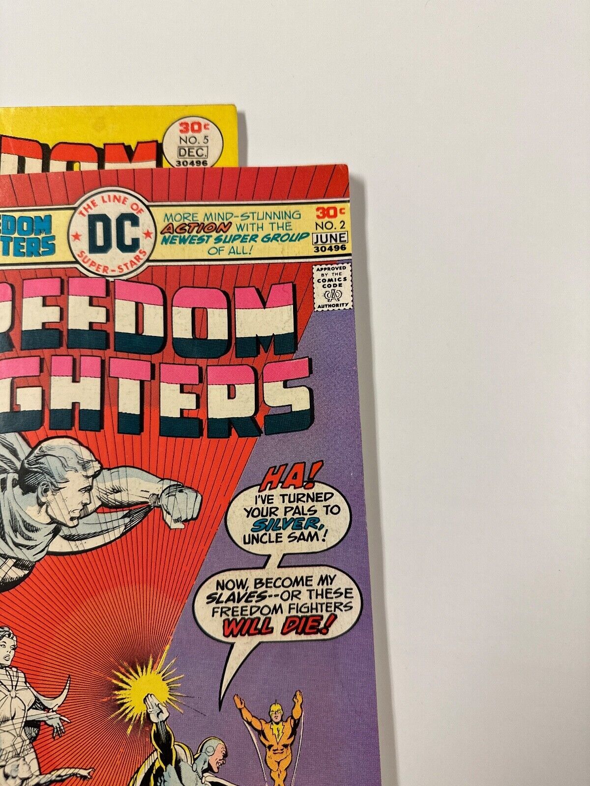 2 Freedom Fighters DC Comic Book # 2 5 Superman Flash Batman 19 CT4 ...