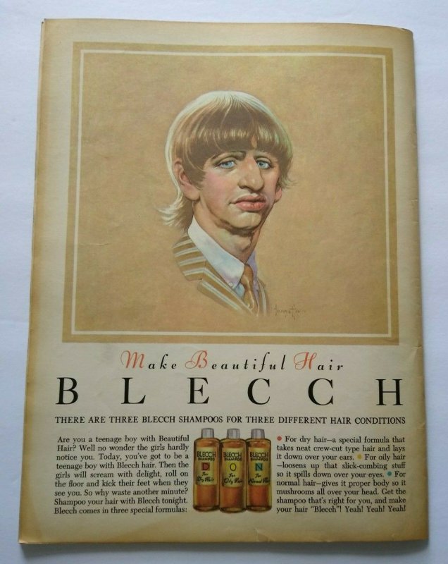 MAD Magazine Oct 1964 No 90 Finks Donuts Cover Ringo Starr The Beatles ...