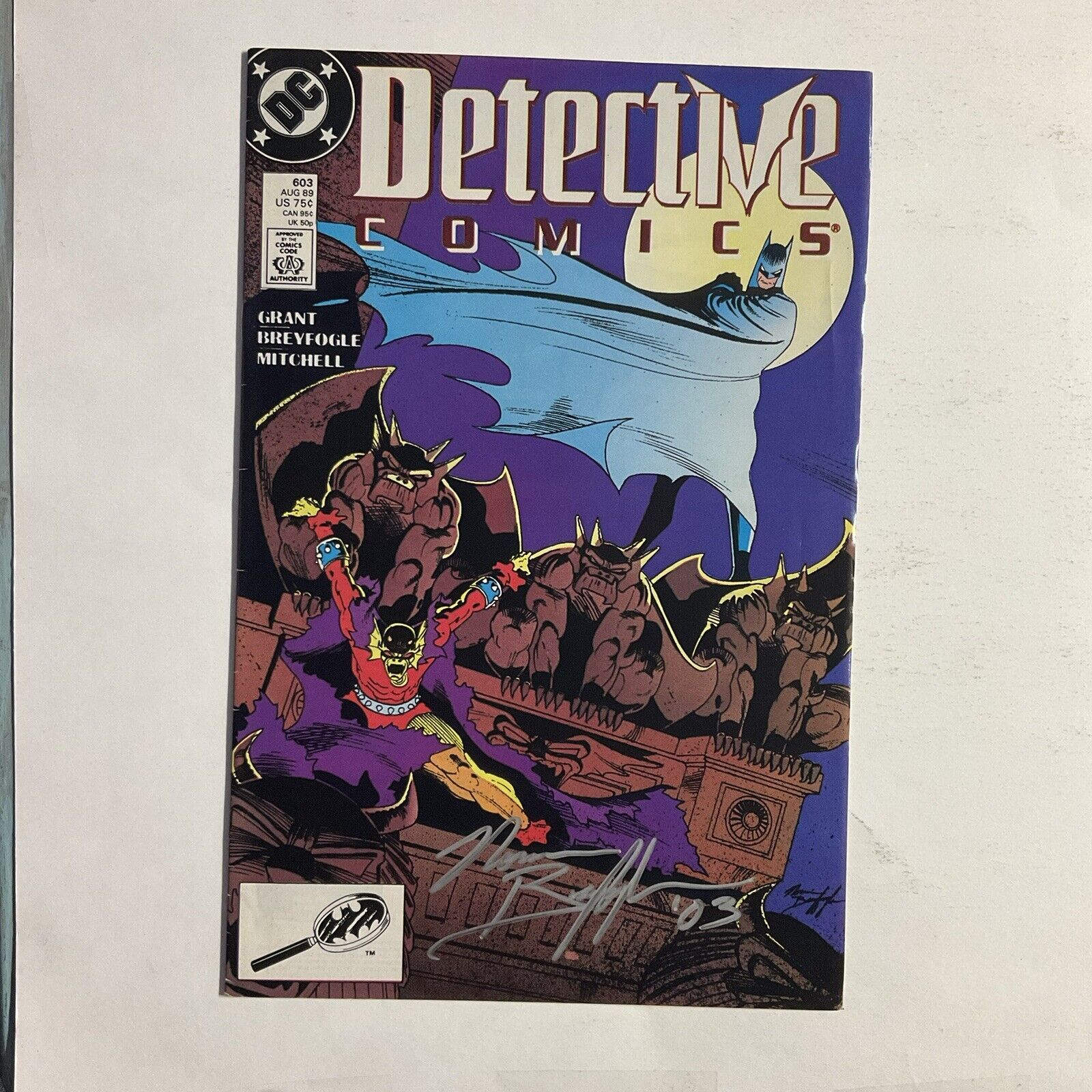 Detective Comics 603 1989 Signed by Norm Breyfogle DC Comics FN fine 6. ...