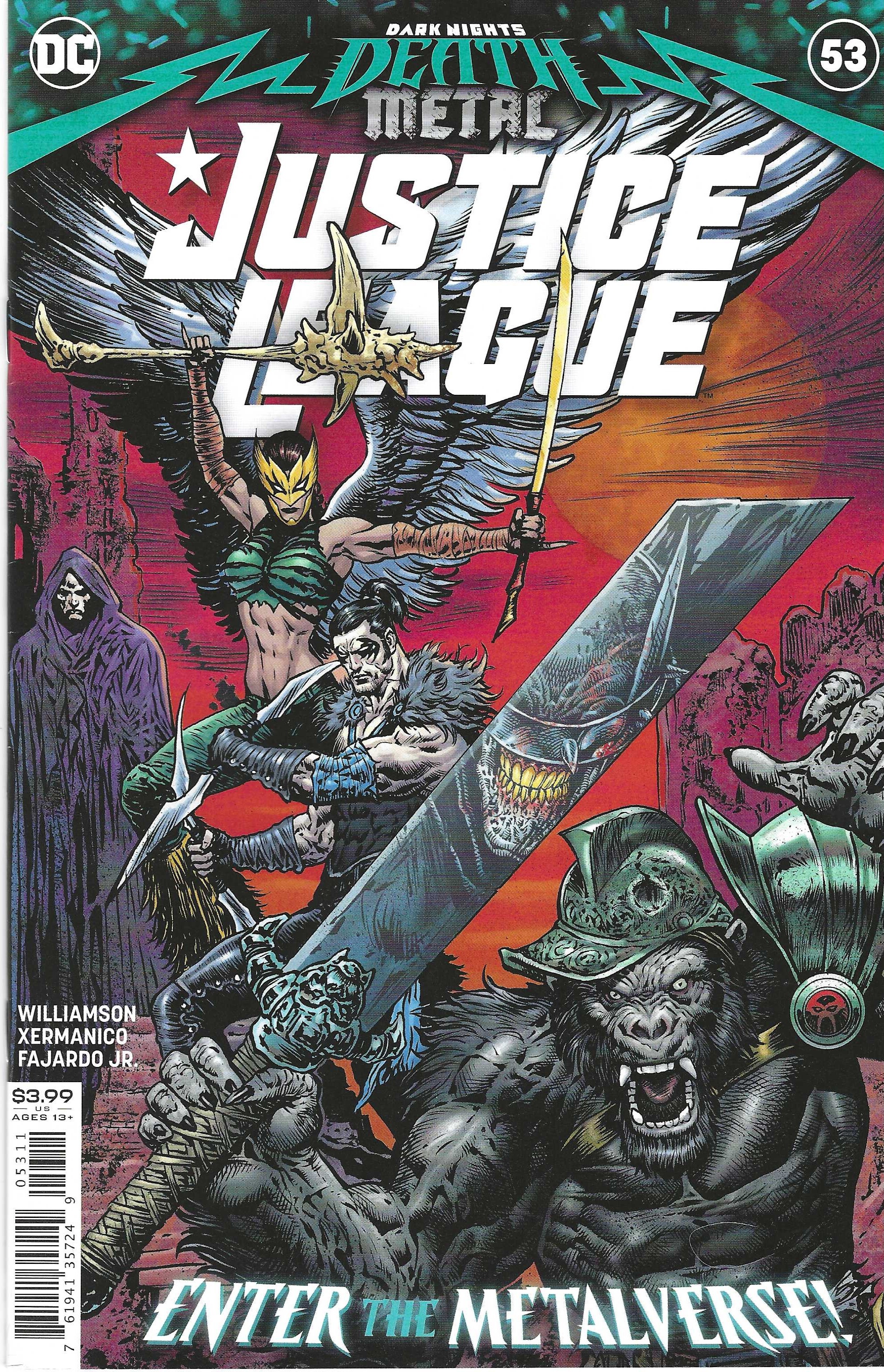 Justice League #53 (late Nov 20) - Dark Nights Death Metal - Hawkgirl ...