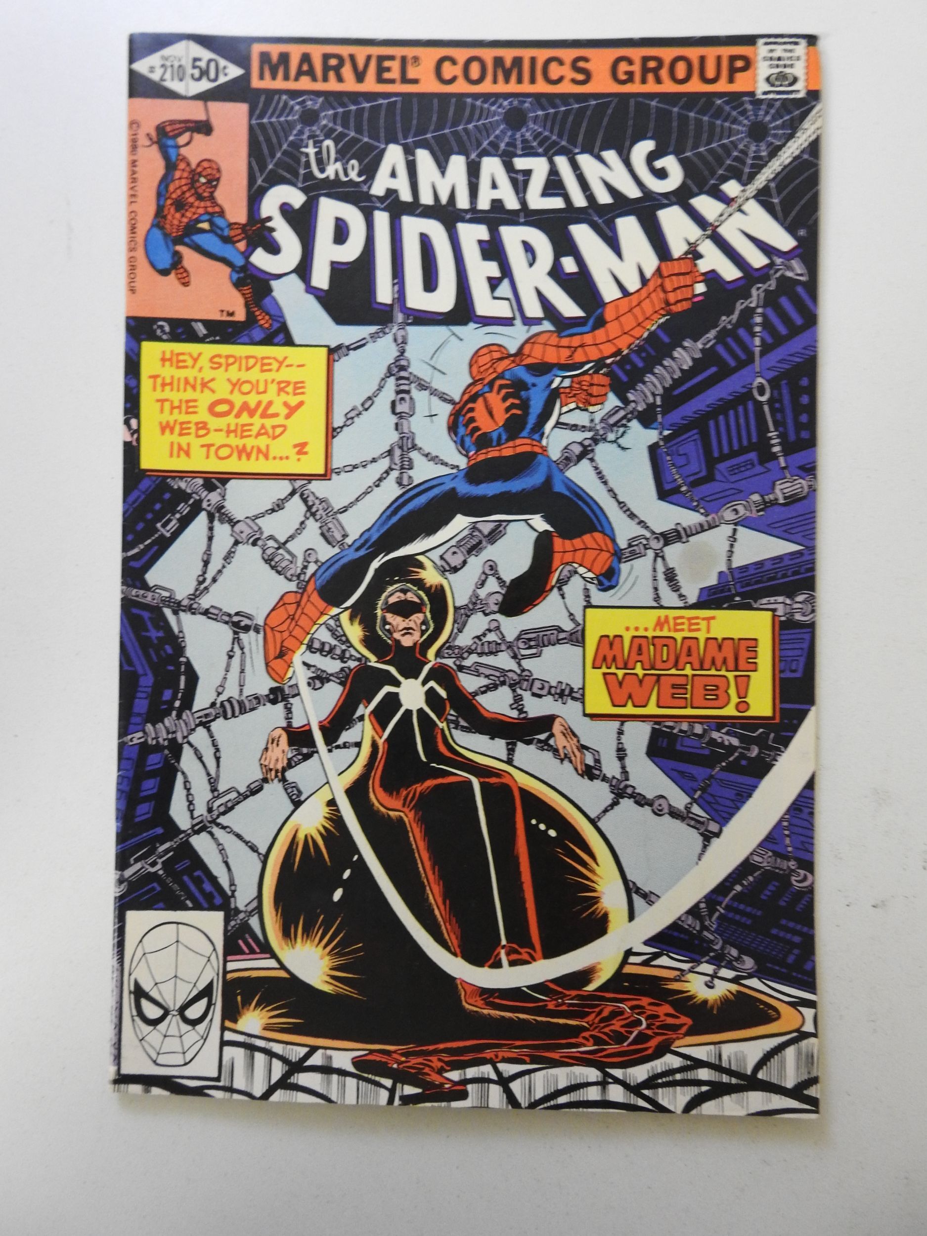 The Amazing Spider-Man #210 (1980) 1st Appearance of Madame Web! VF ...