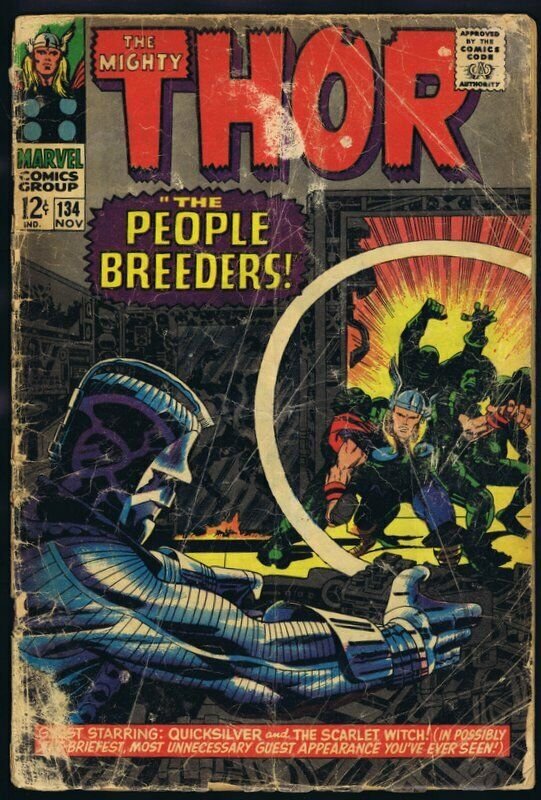 Thor #134 ORIGINAL Vintage 1966 Marvel Comics 1st High Evolutionary ...