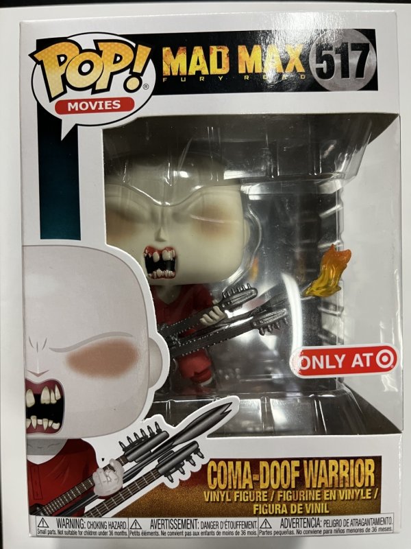 Funko Pop! Mad Max Coma-Doof Warrior Target Exclusive #517 FC12 | Comic ...