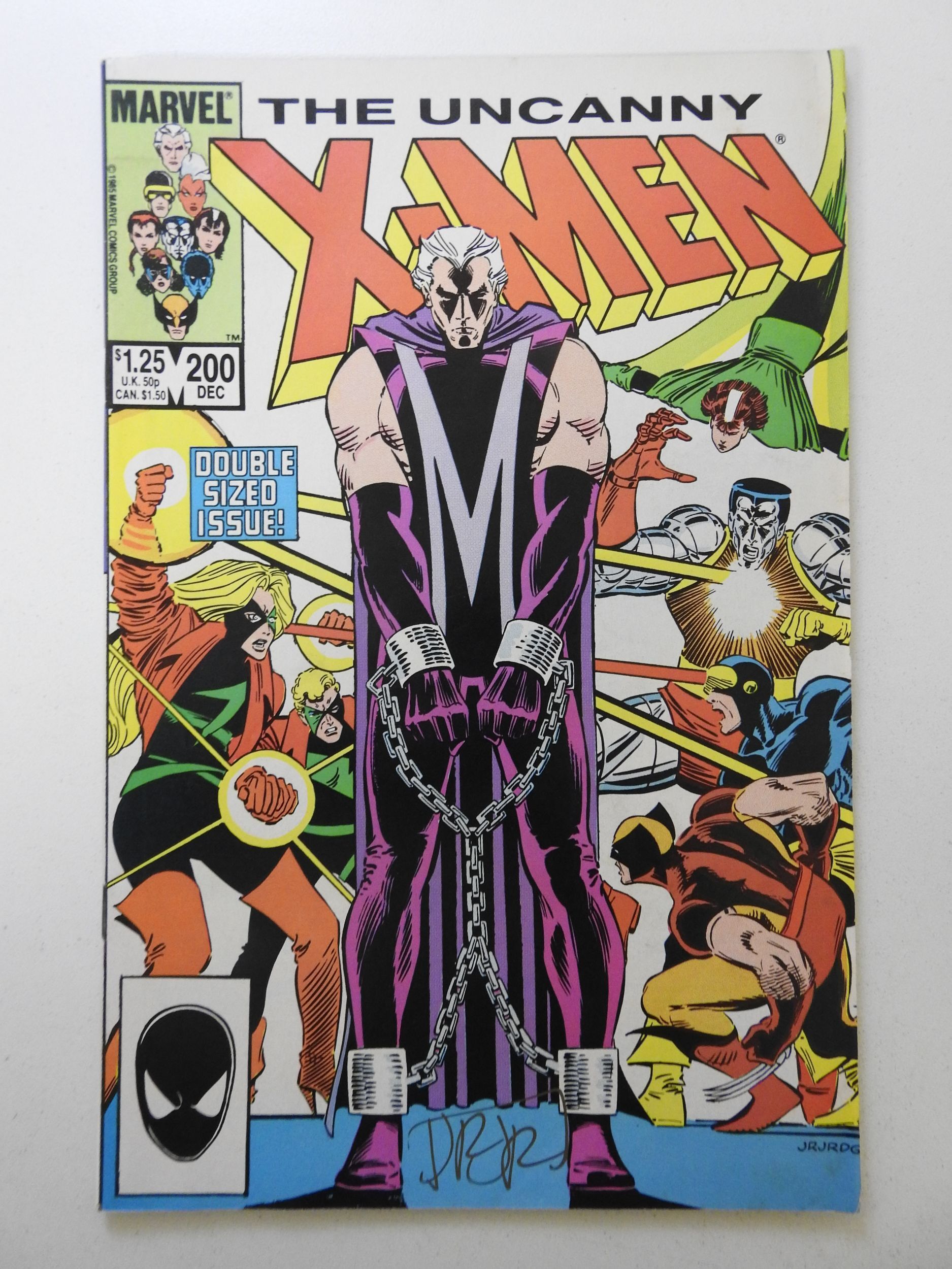 The Uncanny X-Men #200 (1985) signed John Romita Jr no cert VF ...