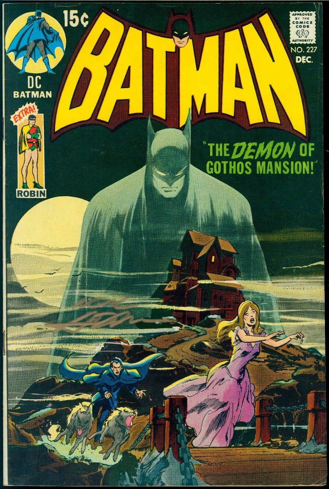 Batman #227 Classic Cover Swipe FN-VF Signed by Neal Adams w/COA ...
