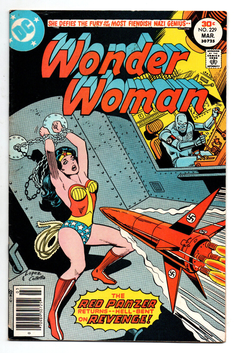 Wonder Woman #229 newsstand - Bondage Cover - 1977 - VG | Comic Books ...