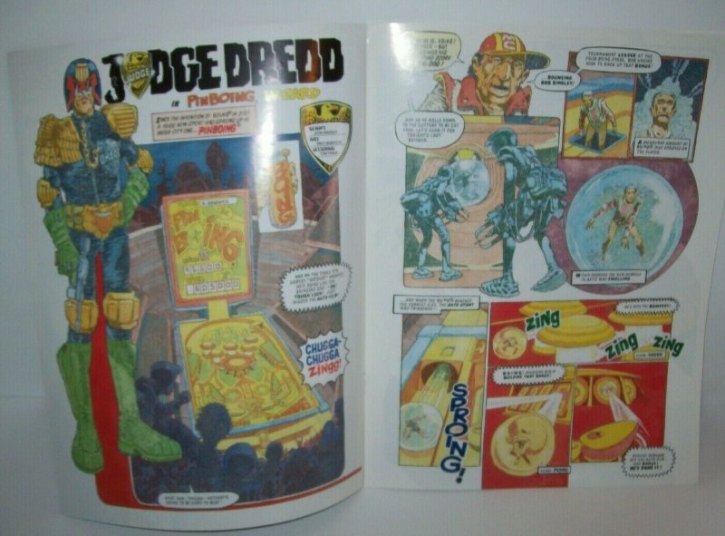 Judge Dredd Pinball FLYER Comic Book Edition Original 1993 Multi Page ...