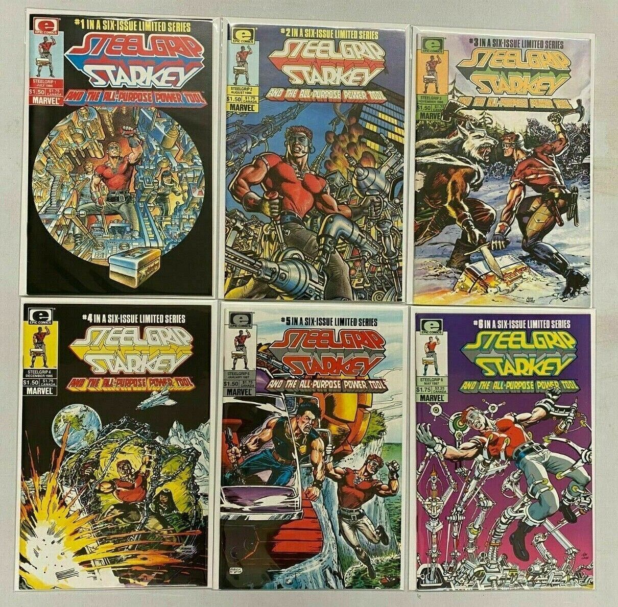 Steelgrip Starkey set #1-6 8.0 VF (1986 Epic) | Comic Books - Copper ...