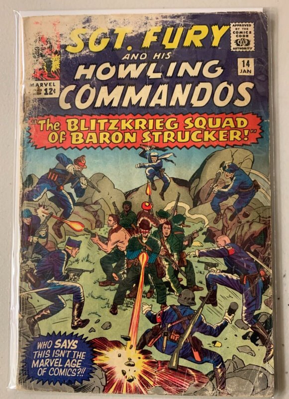 Sgt. Fury and his Howling Commandos #14 Marvel (2.5 GD+) Blitzkrieg ...