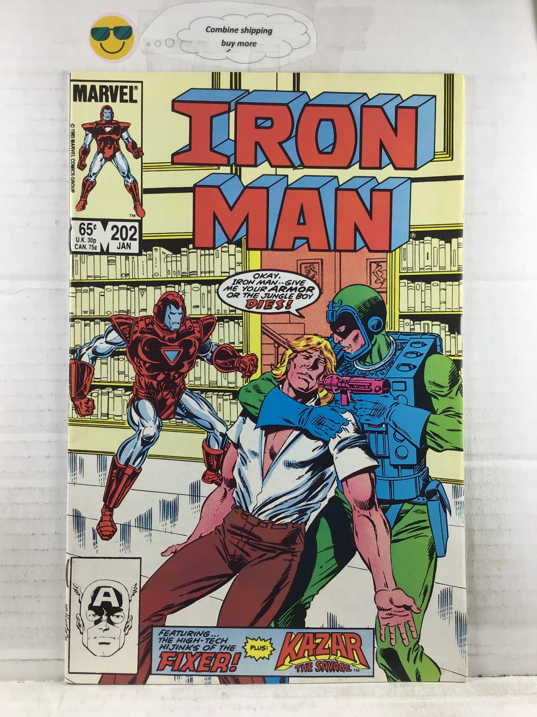 Iron Man #202 (1986) vfn The fixer and kazar | Comic Books - Copper Age ...