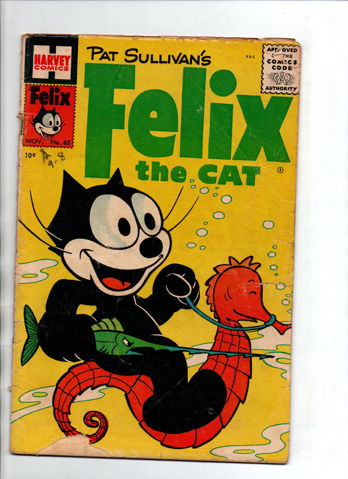 Felix the Cat #65 - Pat Sullivan - Harvey Comics - 1954 - GD | Comic ...