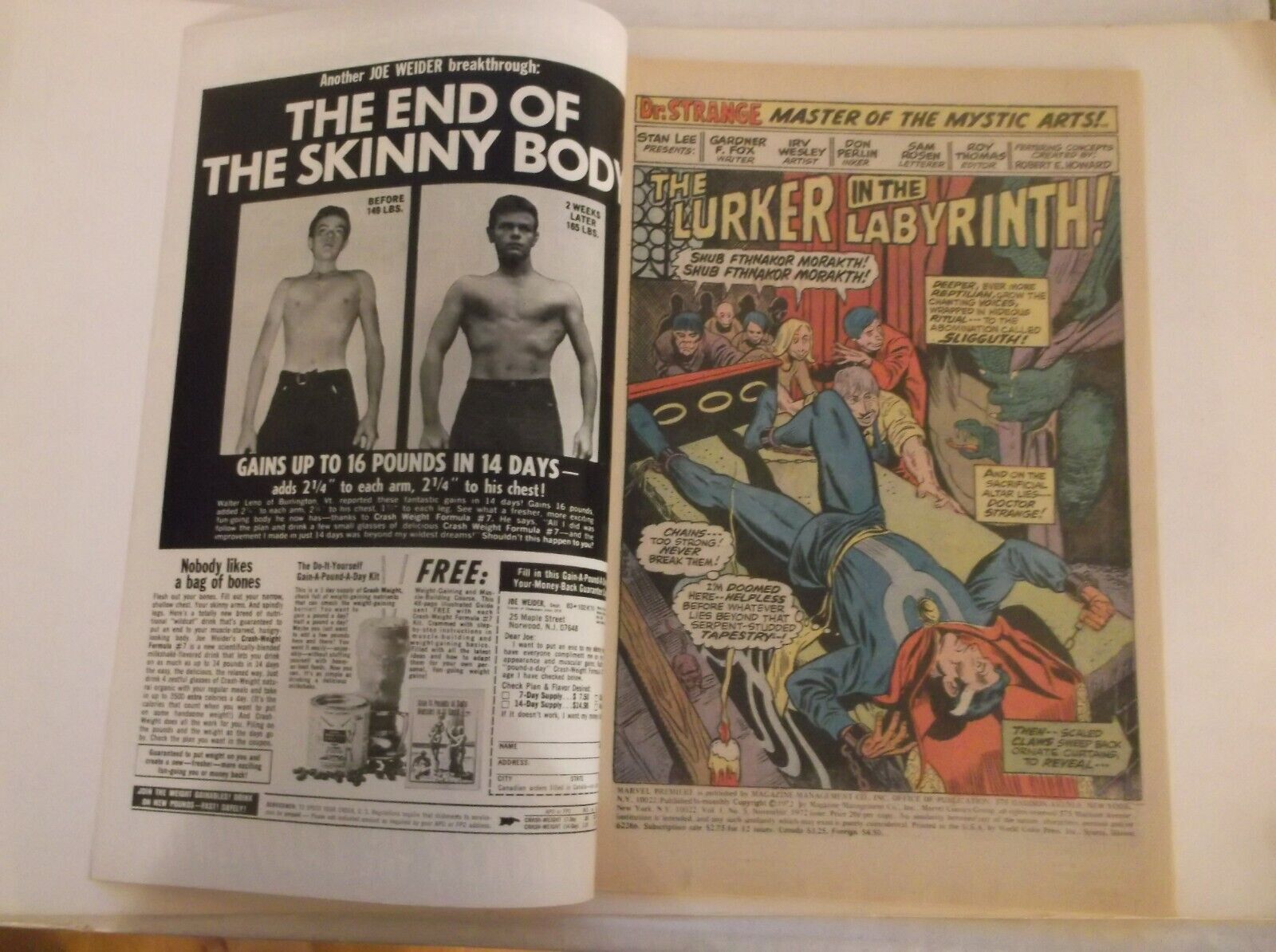 Marvel Premiere #5, 1st APP. of Vishanti/Agamotto+More..., 1972, FN (6. ...