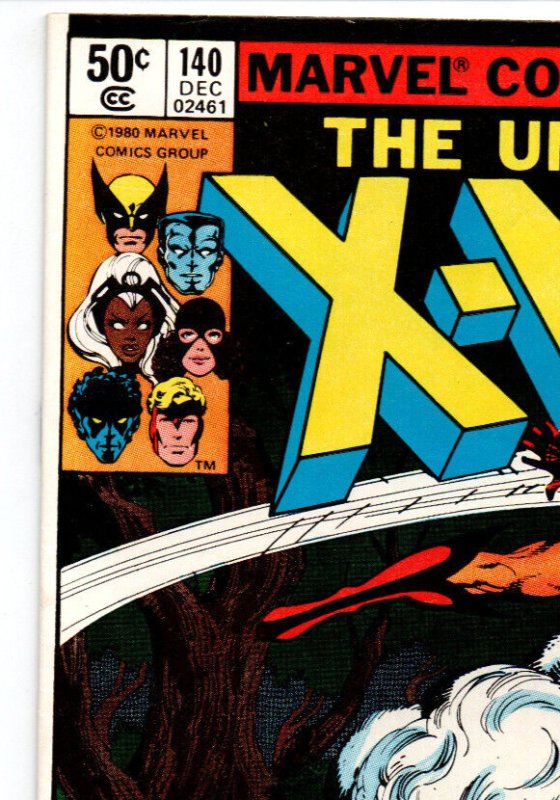 Uncanny X-Men #140 newsstand - Wendigo - Alpha Flight - 1980 - VF ...