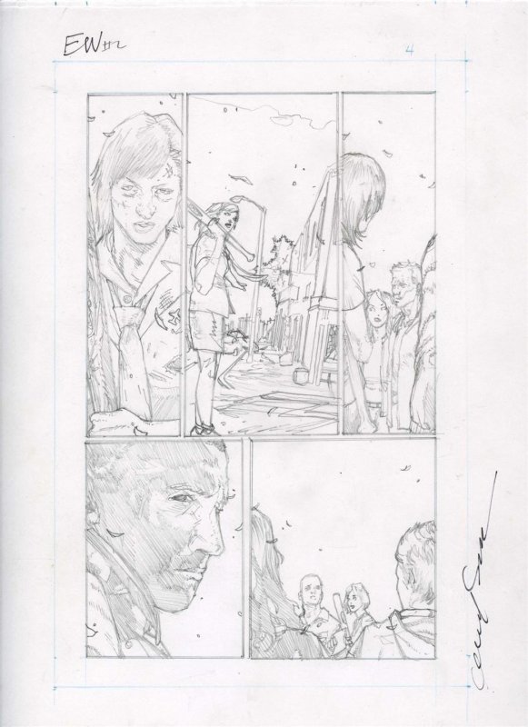 The Evil Within #2 pg 4 Original Alex Sanchez Pencil Art based HORROR ...
