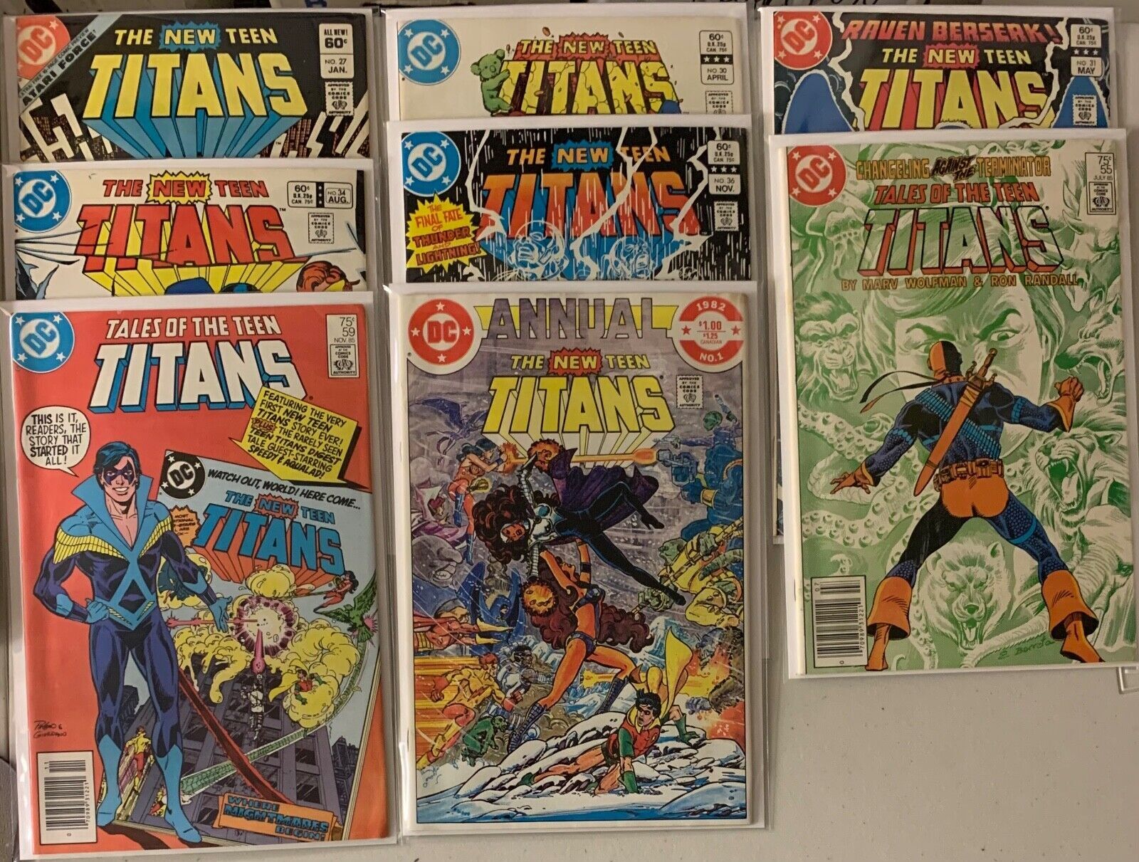 Custom comic lot X books, Alpha Flight, Teen Titans | Comic Books ...