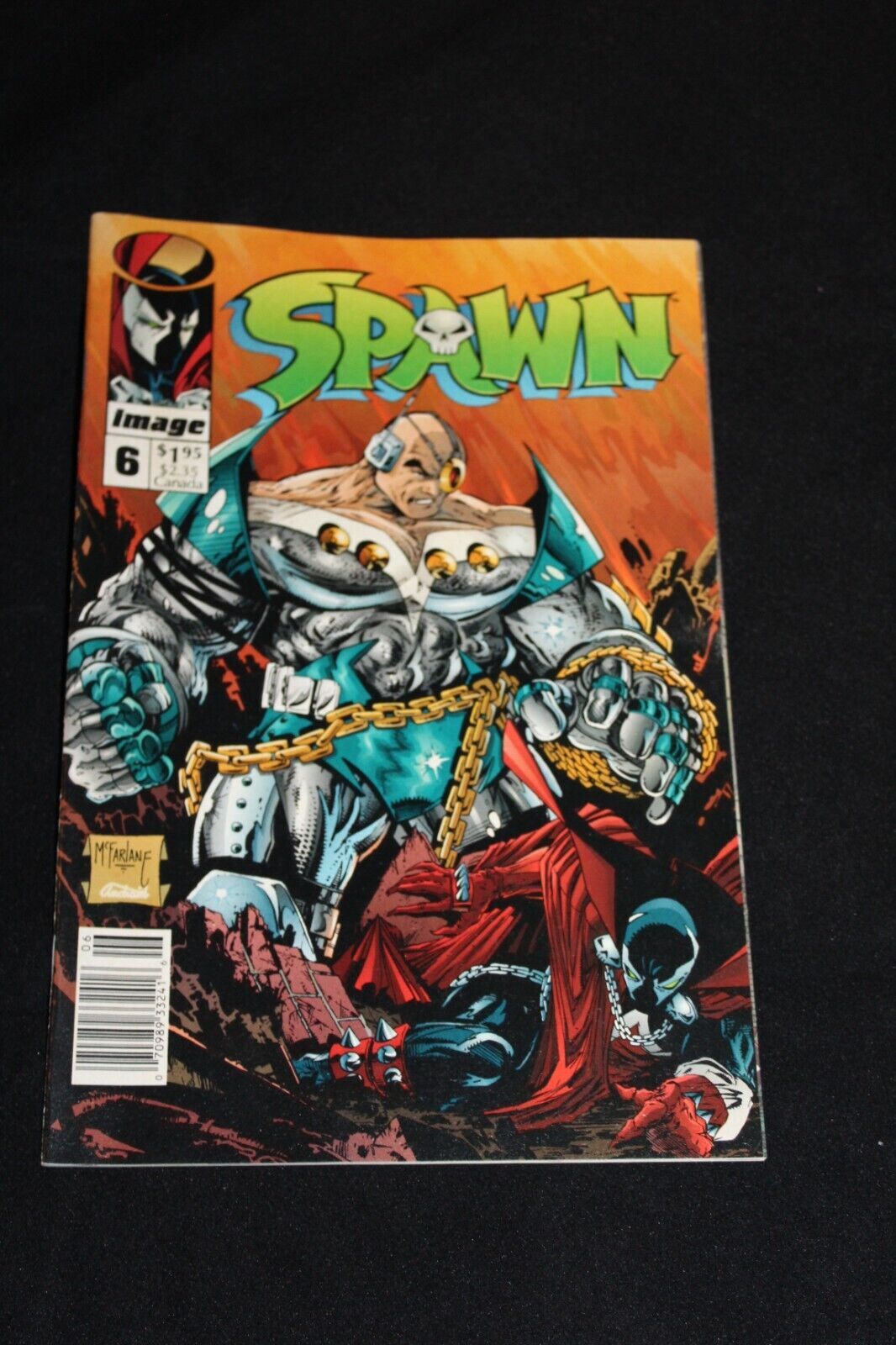 RARE Spawn 6 NEWSSTAND Variant 1:100 Low Print Run McFarlane NM 1st ...