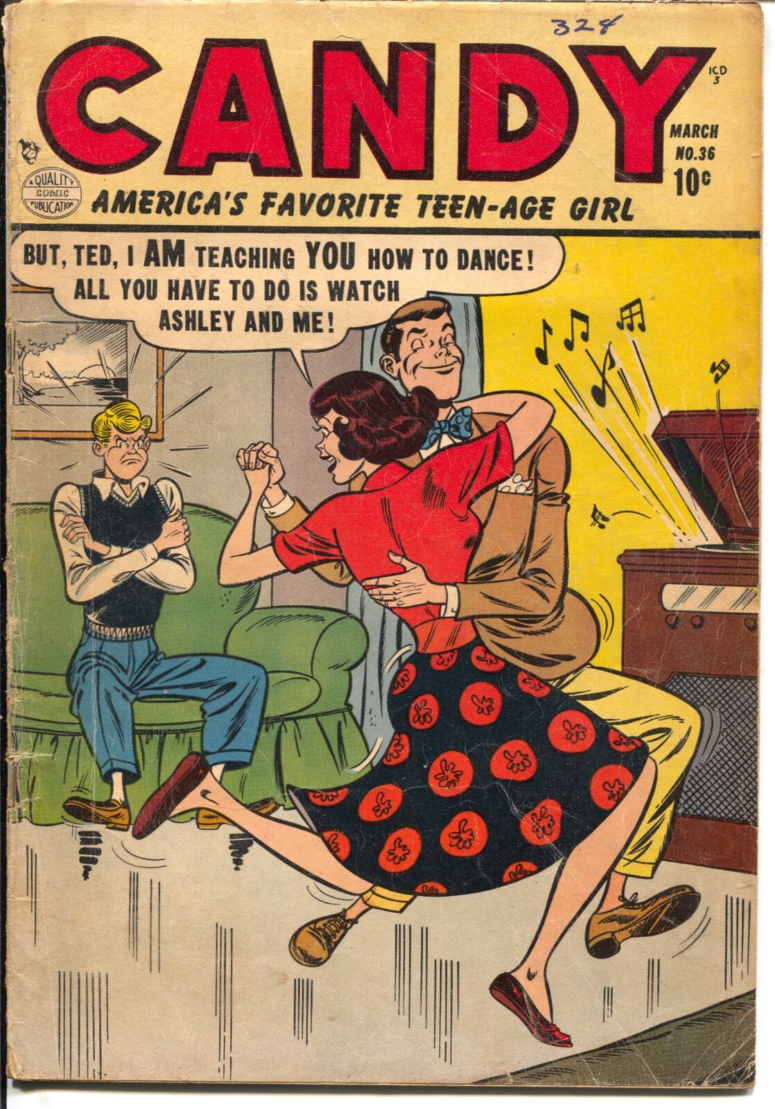 Candy #36 1955-Quality-last pre-code issue-dance cover-spicy Good Girl ...