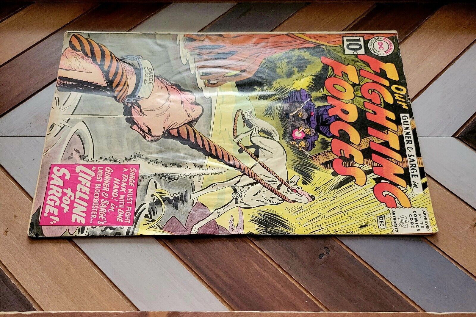 OUR FIGHTING FORCES #64 G/VG (DC 1961) "Lifeline For Sarge" Last 10 ...