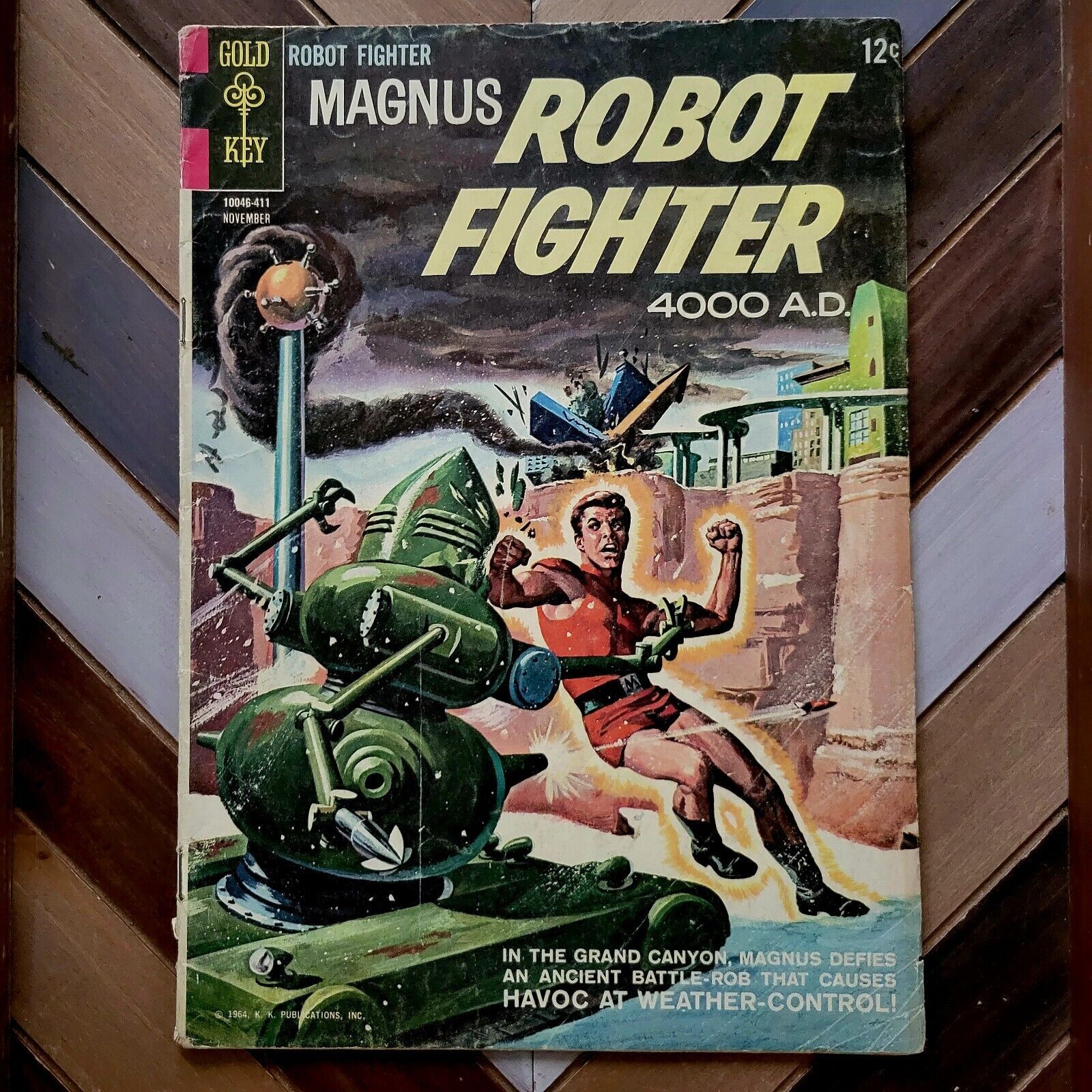 Magnus ROBOT FIGHTER: 4000 AD #8 VG (Gold Key 1964) "Havoc at Weather ...