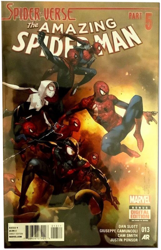 ASM Spider-Man #13 (2015) KEY ICONIC COVER Spider-Verse Miles Morales ...