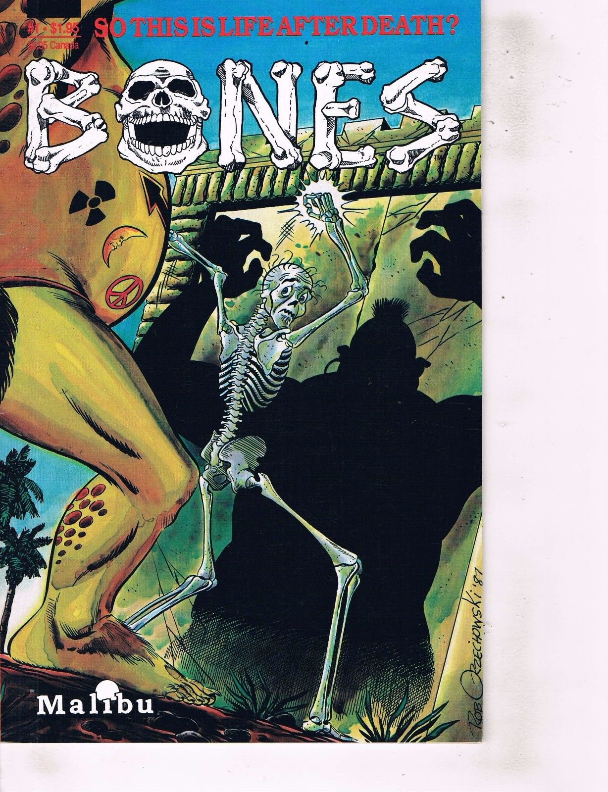 Lot Of 2 Comic Books Malibu Bones #1 and Cartoon Bove #13 ON8 | Comic ...