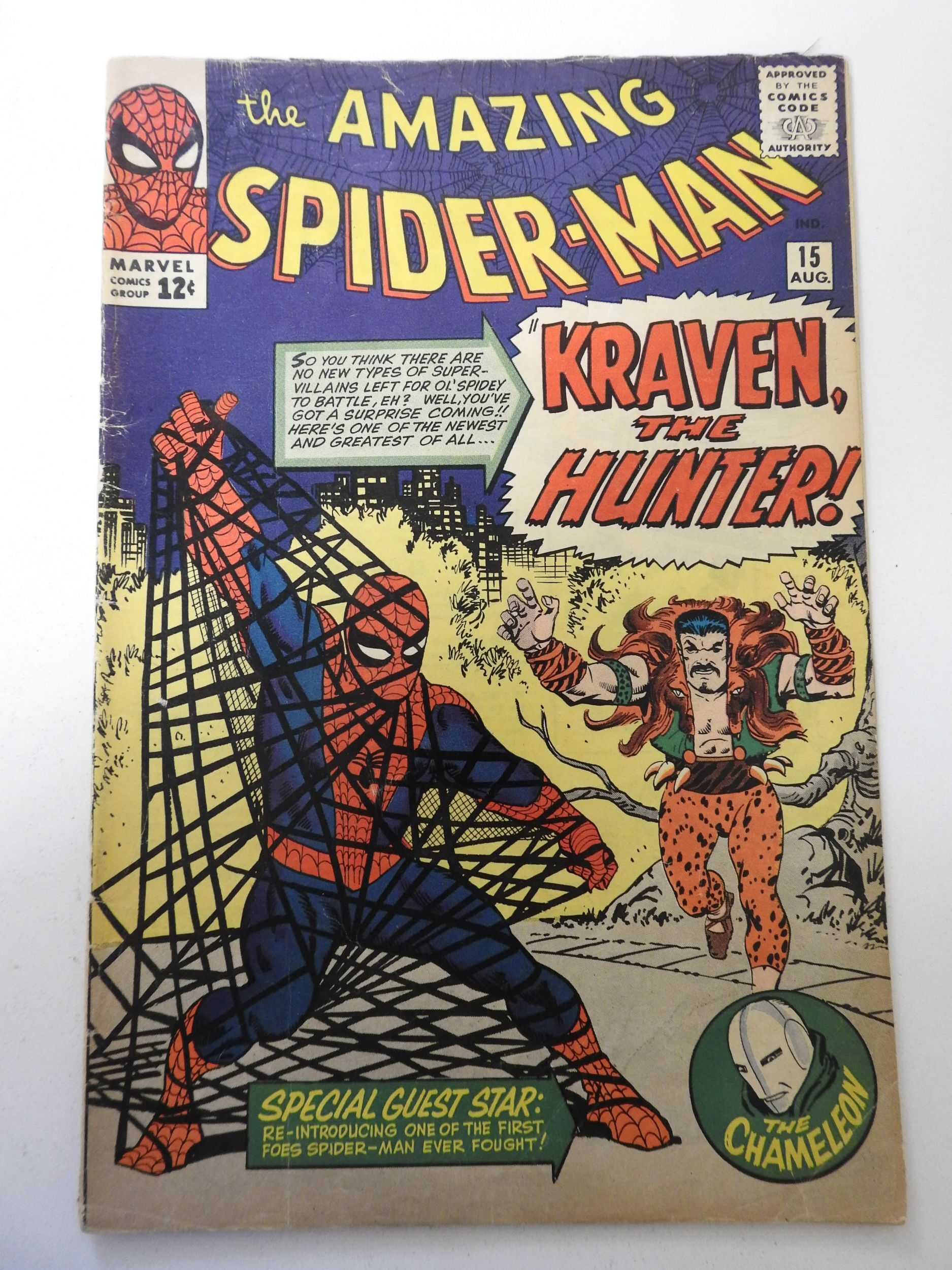 Amazing Spider-Man #15 VG Condition First appearance of Kraven the ...