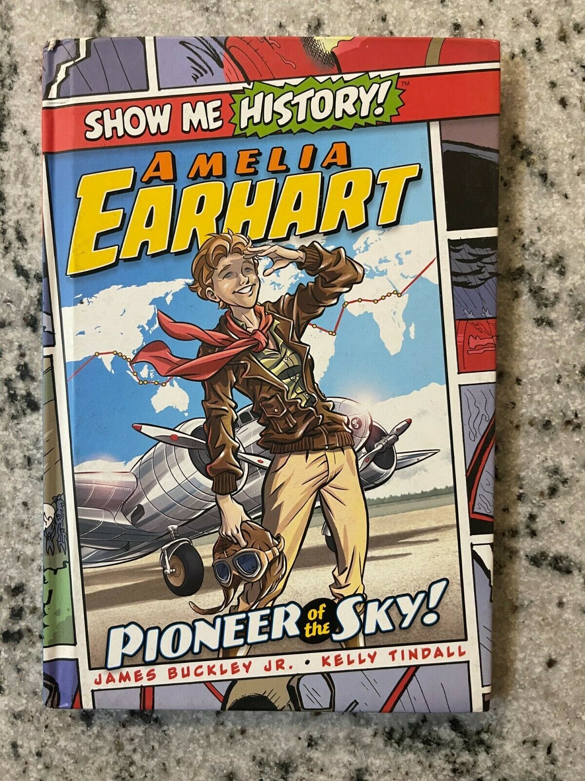 Amelia Earhart Pioneers Of The Sky Hardcover Graphic Novel Comic Book ...