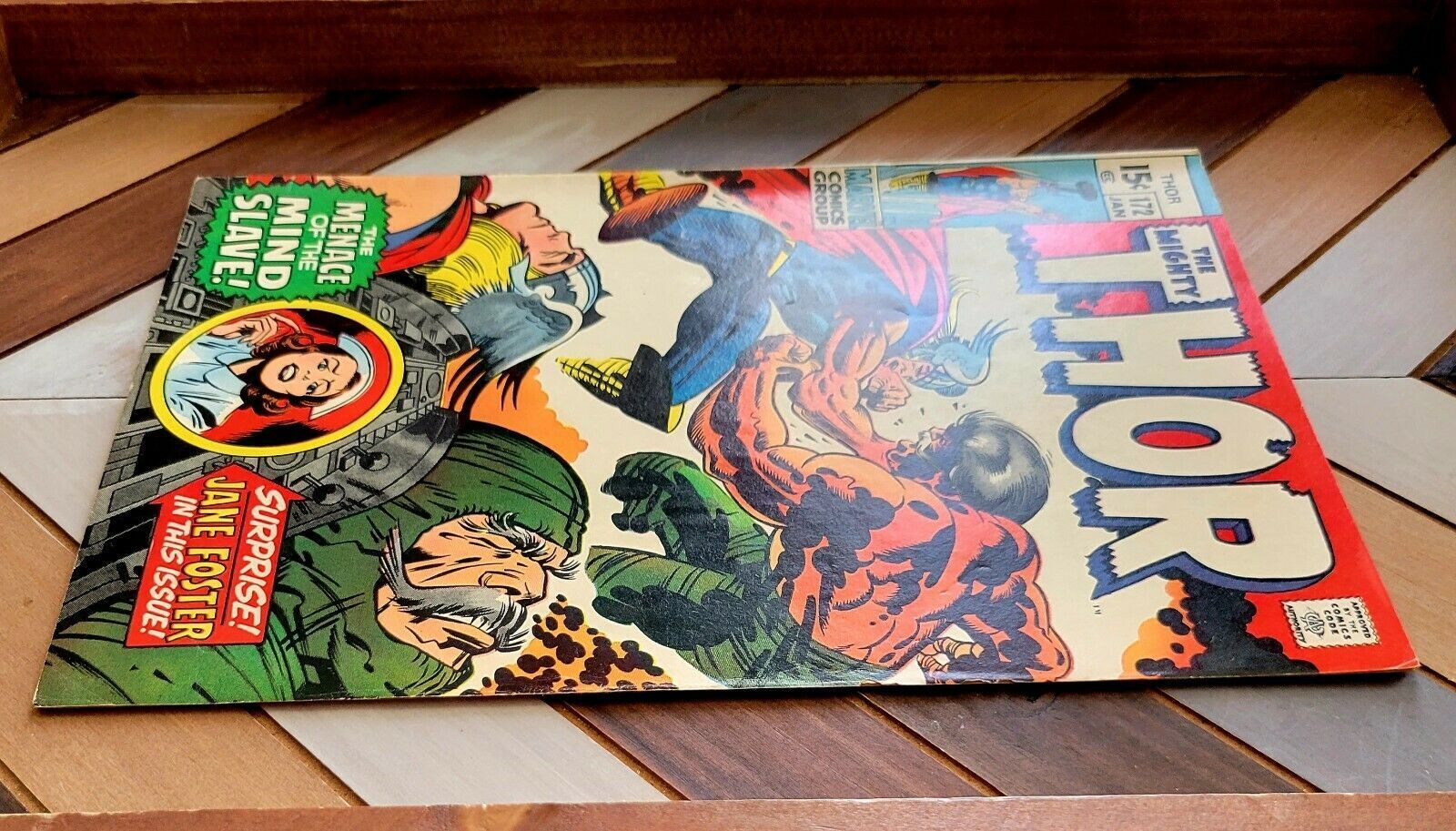 THOR #172 (Marvel Comics, Jan 1970) Featuring Jane Foster & The Mind ...