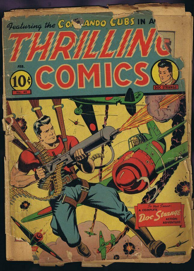 Thrilling Comics #40 ORIGINAL Vintage 1943 Standard Golden Age Doc ...