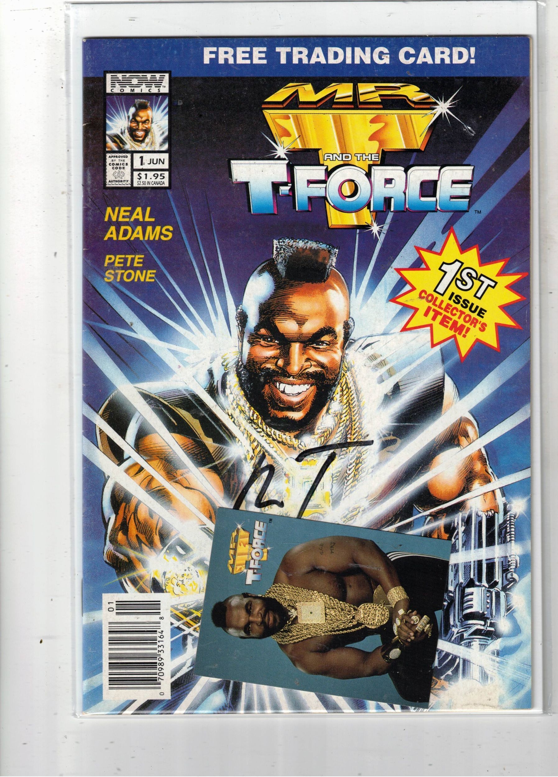 Mr. T and the T-Force #1 (1993) NM Signed Certified Mr. T Wow! Rare ...