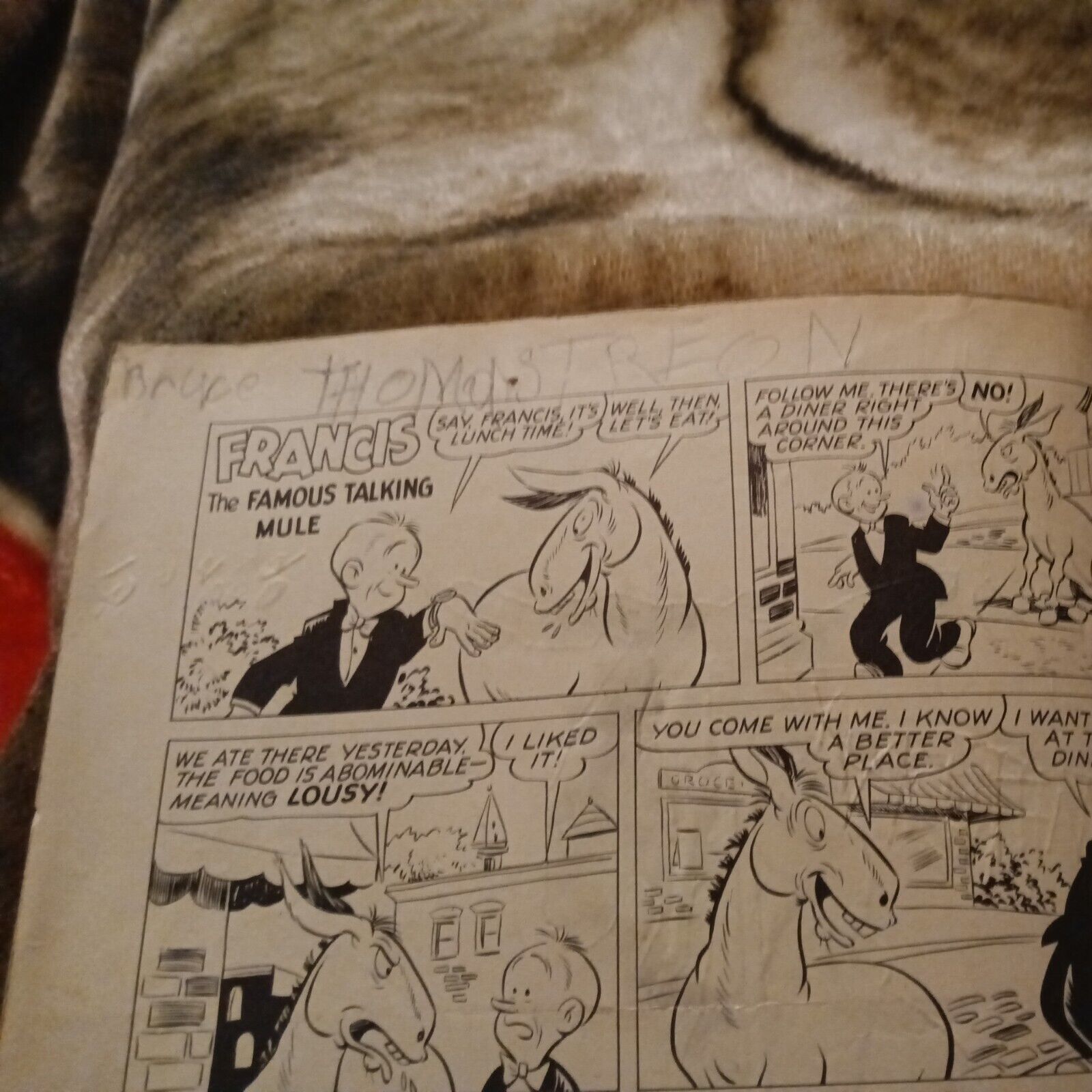 1953 Francis The Famous Talking Mule: Dell Comic Book #465-Four Color ...
