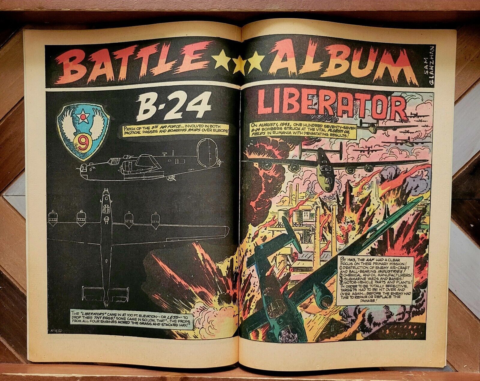 OUR FIGHTING FORCES #142 FN/VF (DC 1973) Severin Art, B-24 LIBERATOR ...