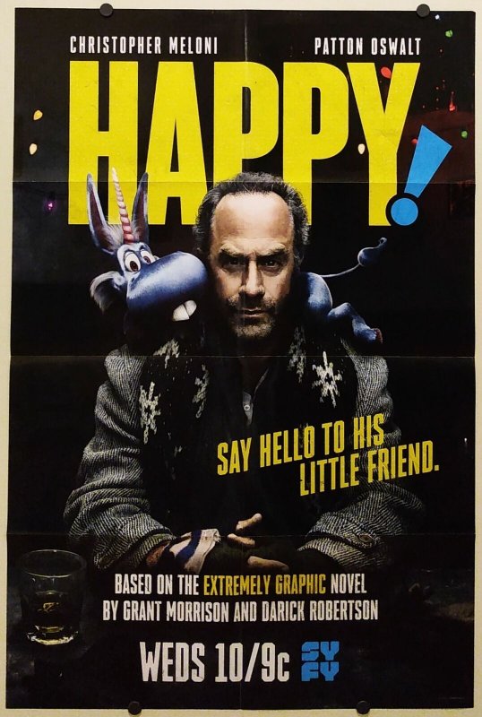 Happy SyFy Show Christopher Meloni 2019 Folded Promo Poster (24x36)New ...