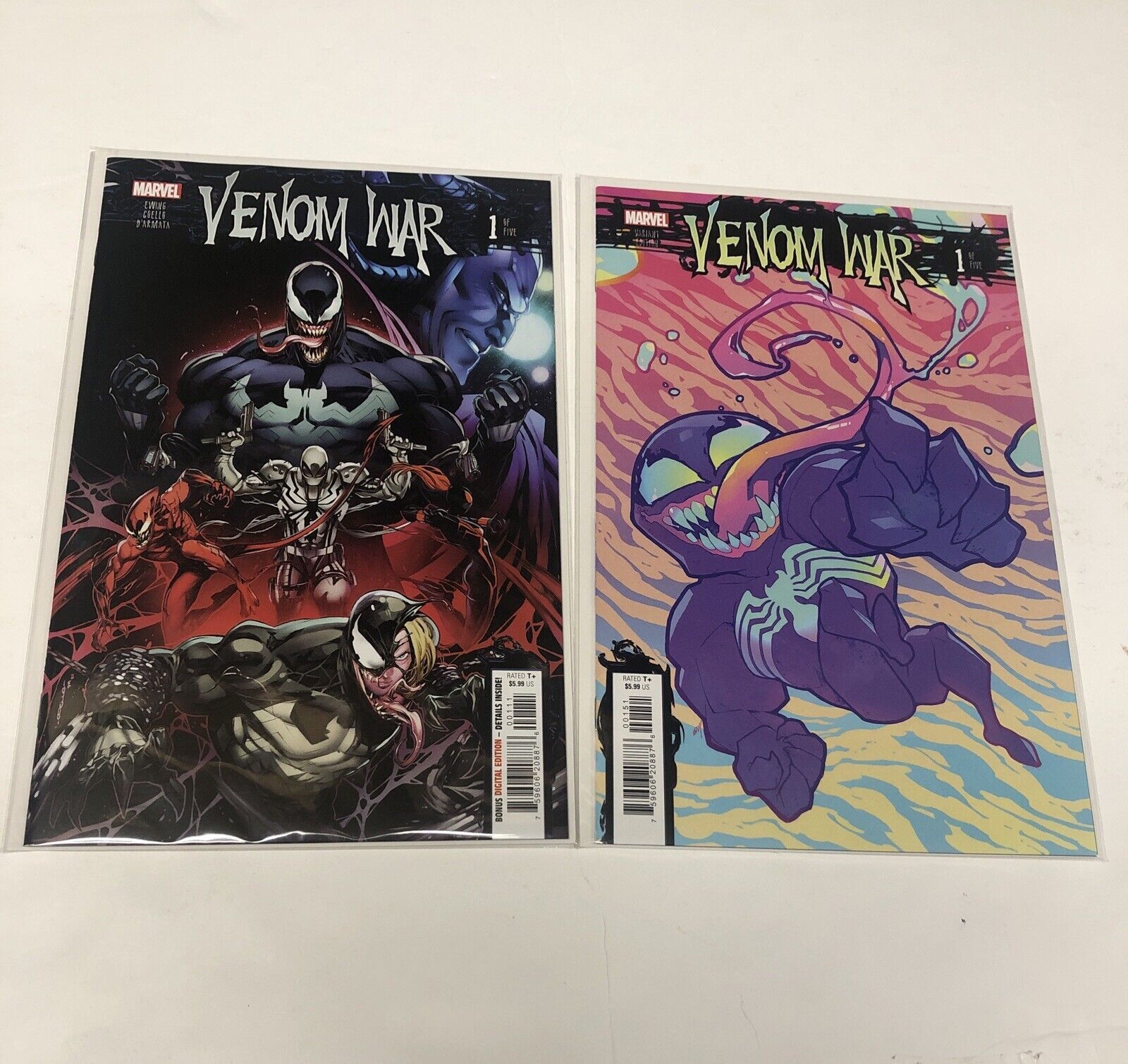 Venom War #1 (2024) 8 Issue Set • Main Cover + 7 Variants • Marvel • Al ...