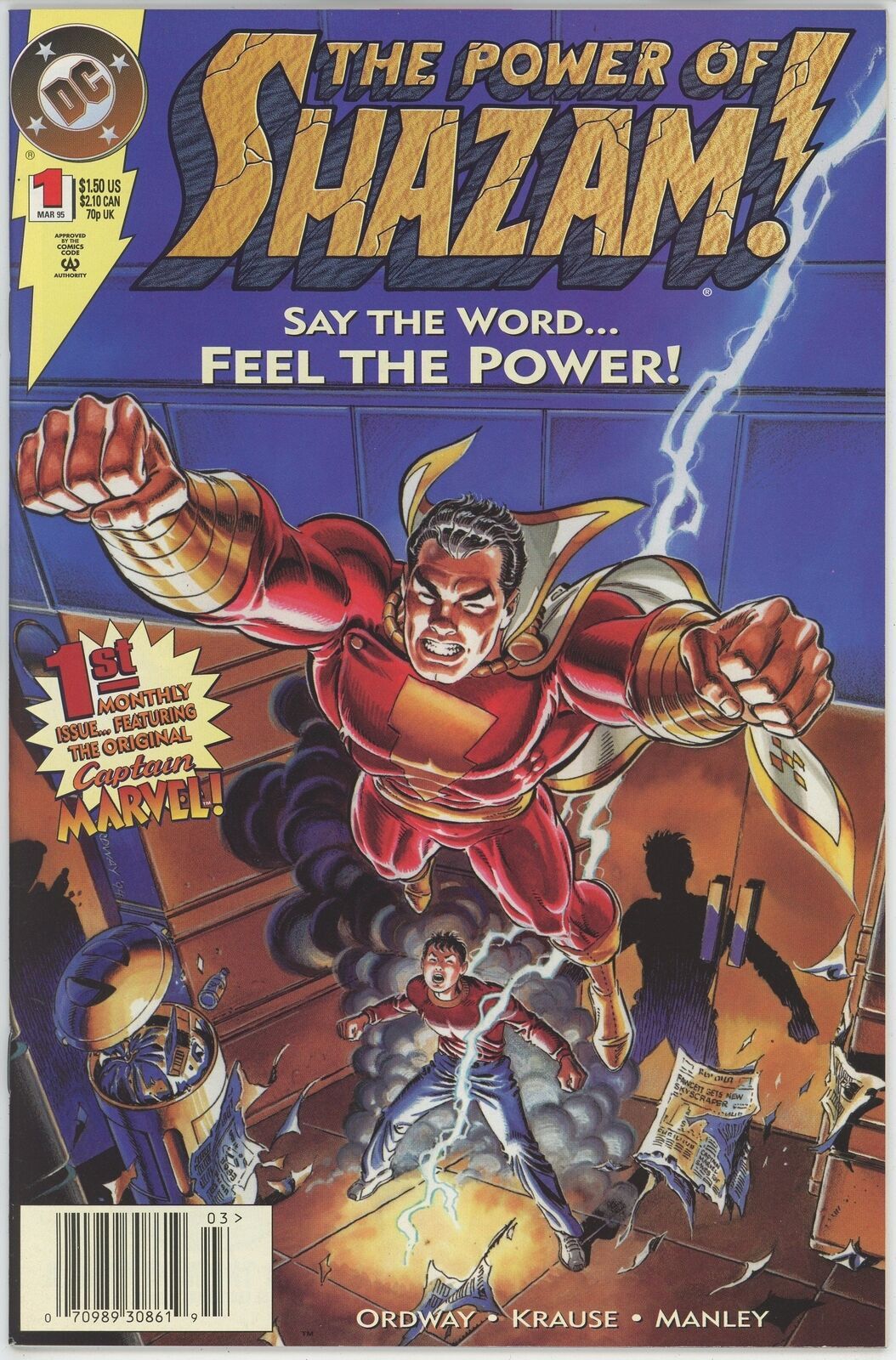 Power of Shazam #1 (1995) - 9.2 NM- *Things Change* Newsstand | Comic ...
