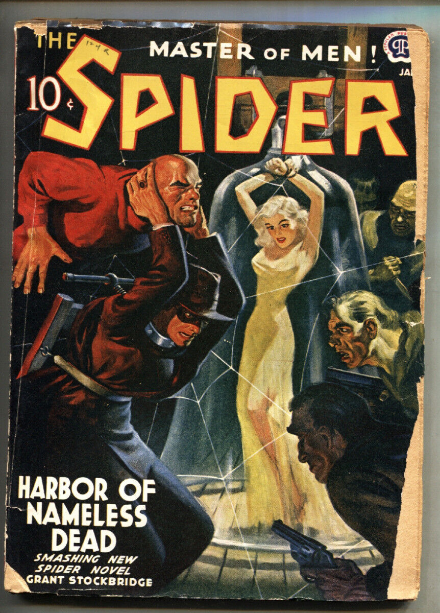 Pulp: the Spider JAN 1941 // Bound Babe // GGA // Rare Pulp Magazine ...