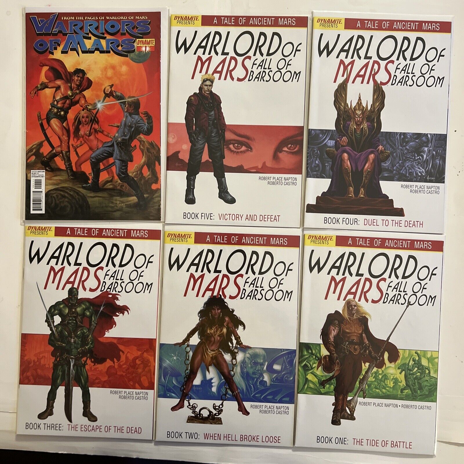 Warlord of Mars - Fall of Barsoom #1-5 + Warriors Of Mars #1 (lot Of 6 ...