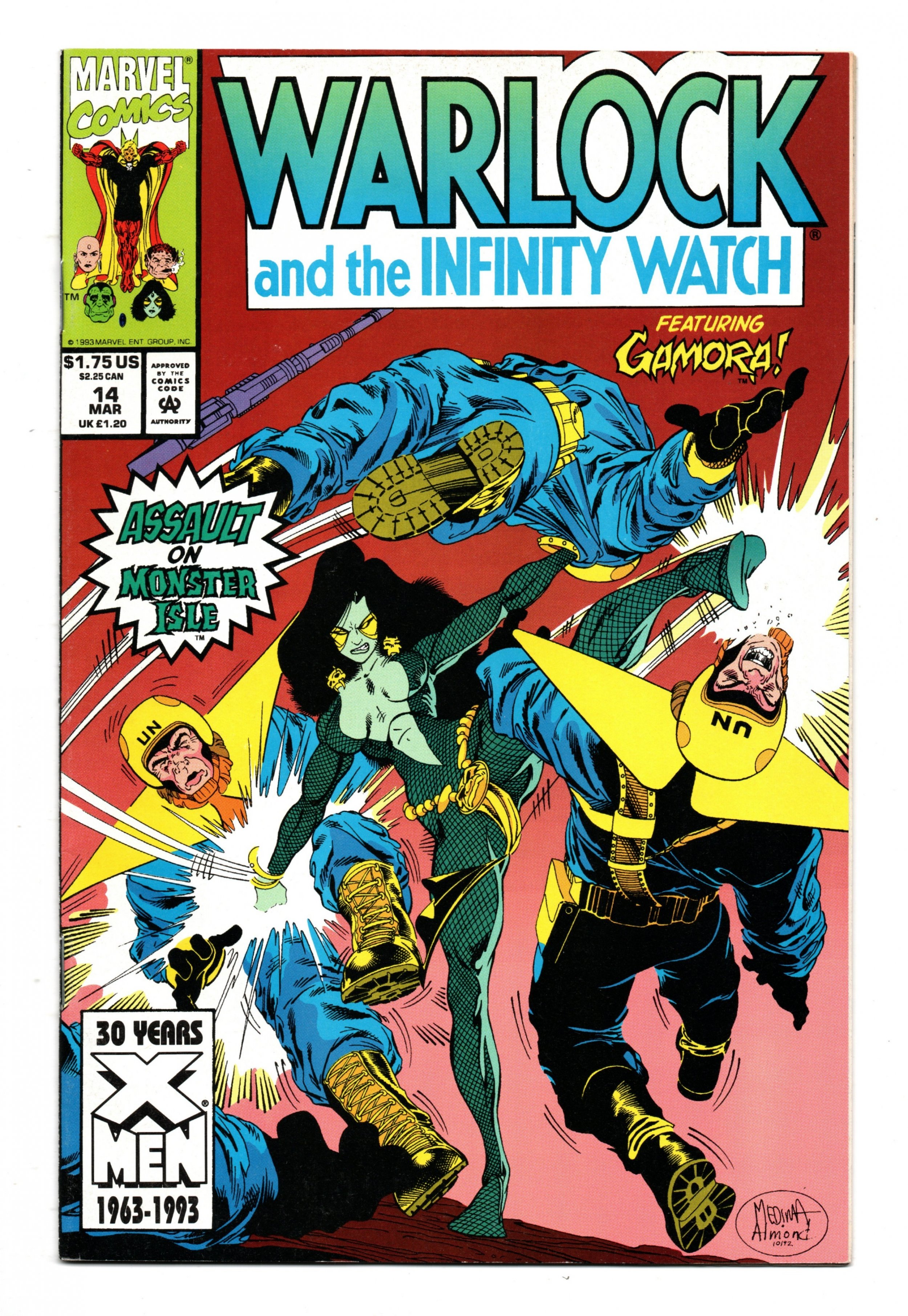 Warlock & the Infinity Watch #14 (1993) Angel Medina | Direct Edition ...