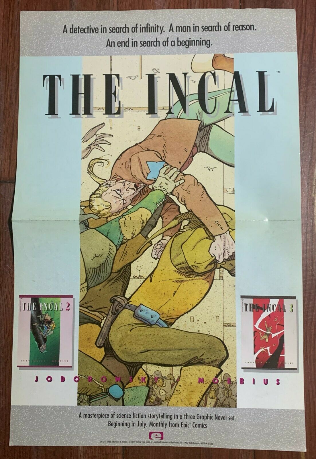 1988 THE INCAL 11x17" Epic Comics Promo Poster FN 6.0 Moebius | Comic ...