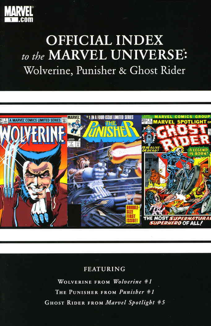 Wolverine, Punisher And Ghost Rider: Official Index to the Marvel ...