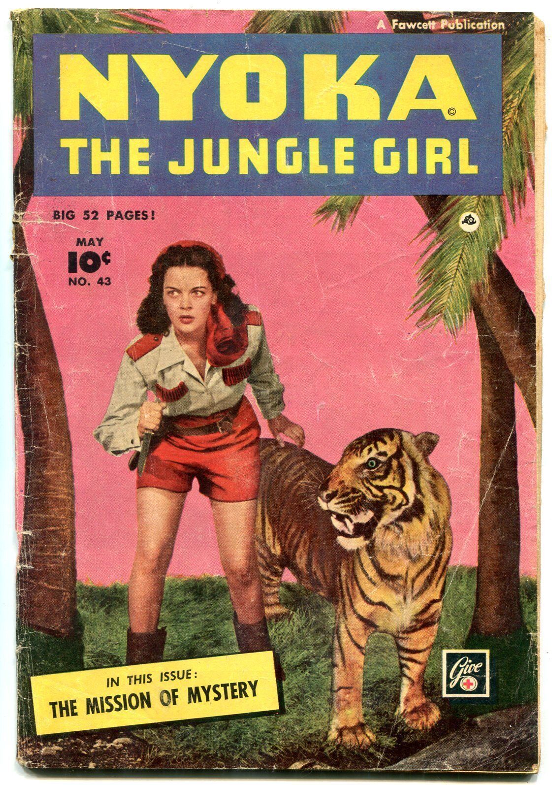 Nyoka The Jungle Girl #43 1950- Fawcett Golden Age-Kay Aldridge cover ...