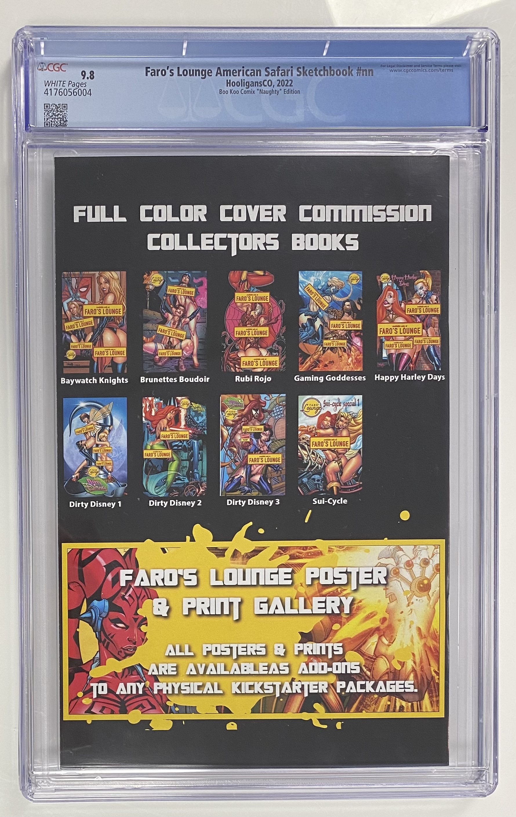 CGC 9.8 | Faro’s Lounge American Safari Sketchbook #nn Star Wars Scooby ...