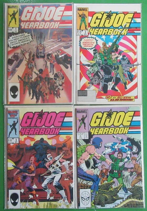 GI Joe Yearbook #1 2 3 4 Marvel 1985-88 VF | Comic Books - Copper Age ...