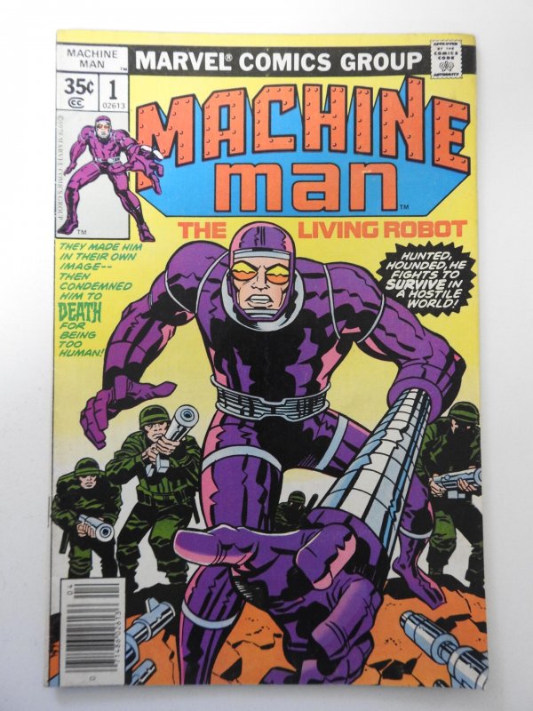 Machine Man #1 (1978) VG Condition moisture stain, rust on bottom ...