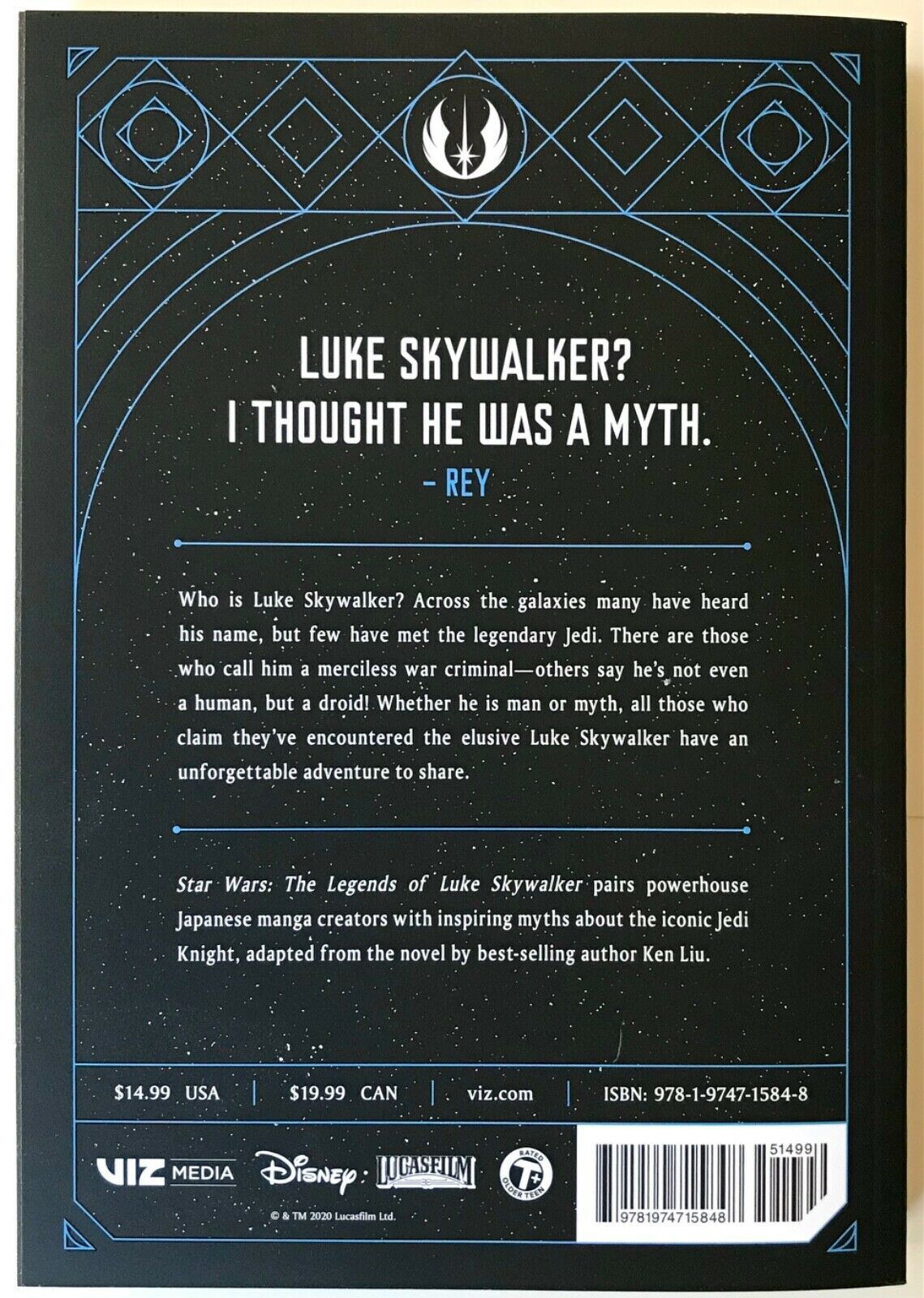 THE LEGENDS OF LUKE SKYWALKER STAR WARS Manga Comic TPB — 2020 Viz ...