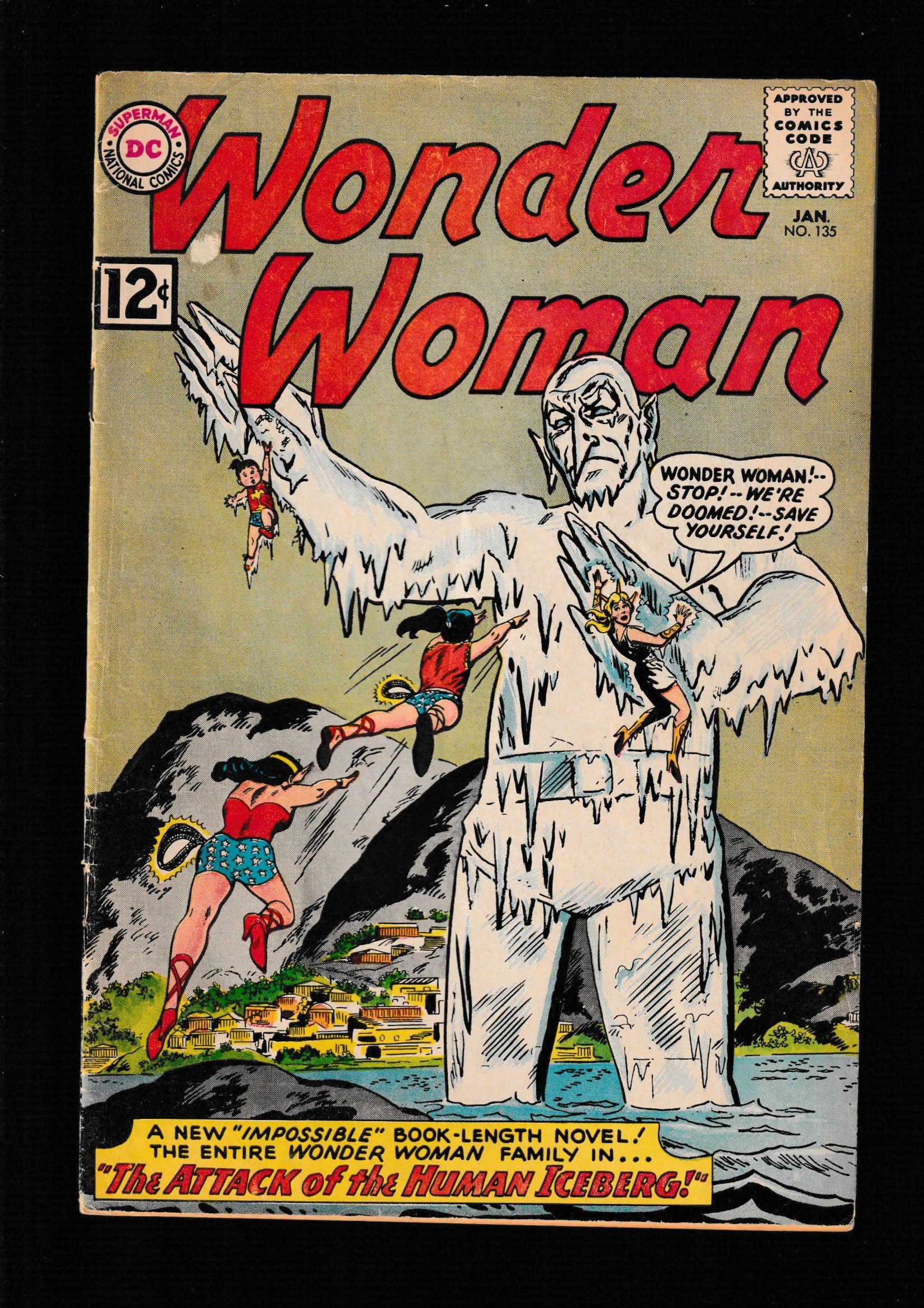 Wonder Woman #135 (1963) FN / the Attack of the Human Iceberg | Comic ...