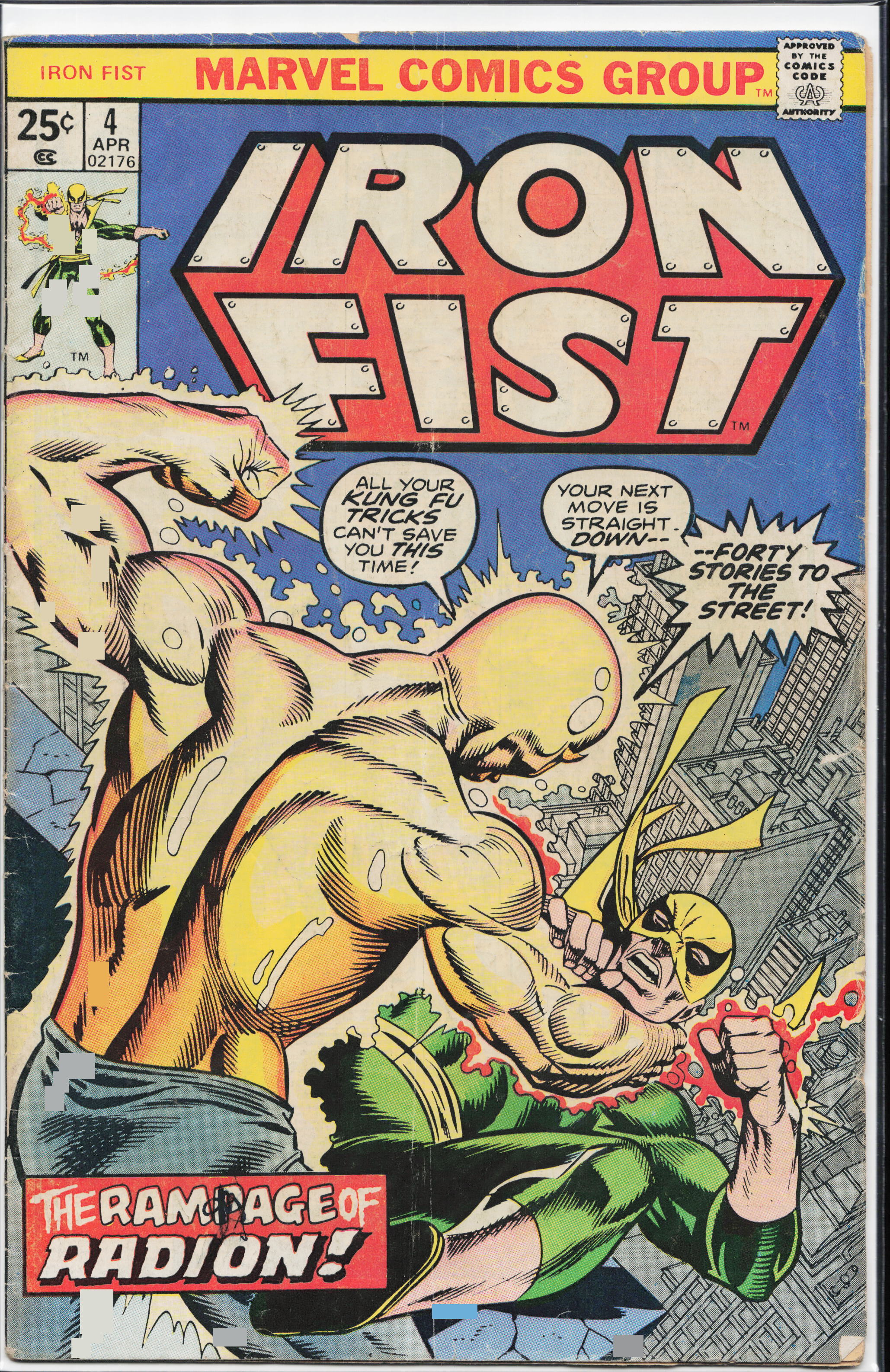 Iron Fist #4 (1976) Iron Fist | Comic Books - Bronze Age, Marvel, Iron ...