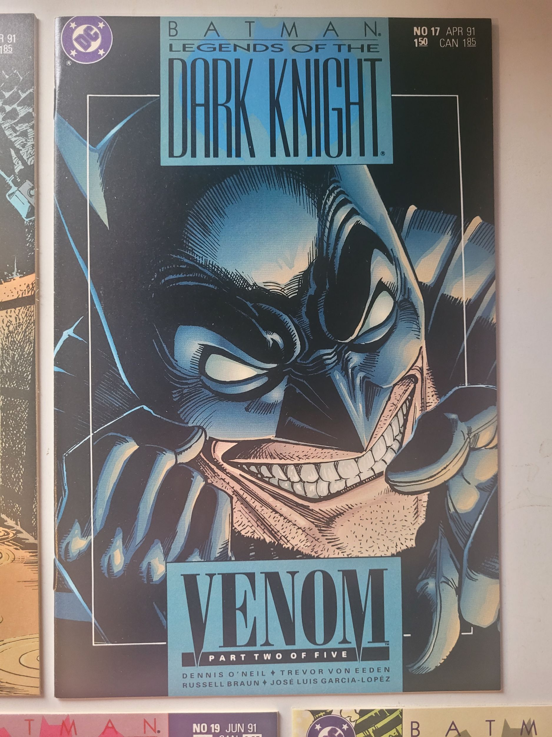Legends of the Dark Knight #16-20 (1991) VENOM Complete VF/NM Set ...