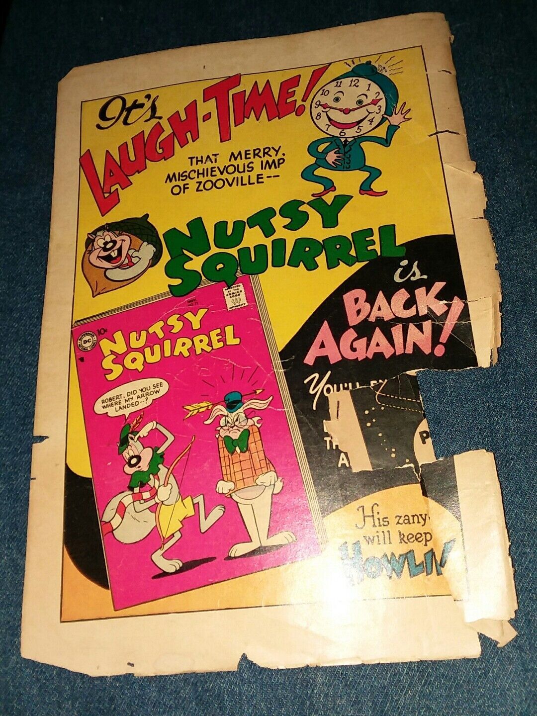 Dodo and the Frog #92 scarce last issue fair 1957 DC doodles duck ...