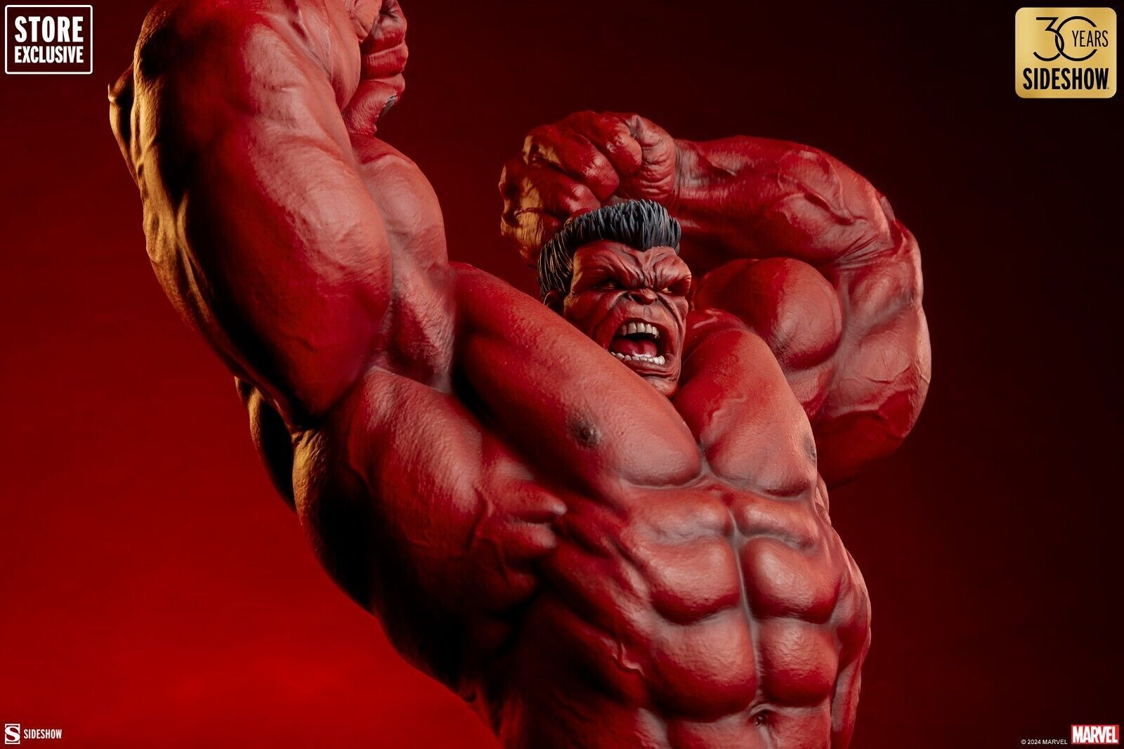 Sideshow Red Hulk: Thunderbolt Ross Premium Format Statue Marvel PRE ...